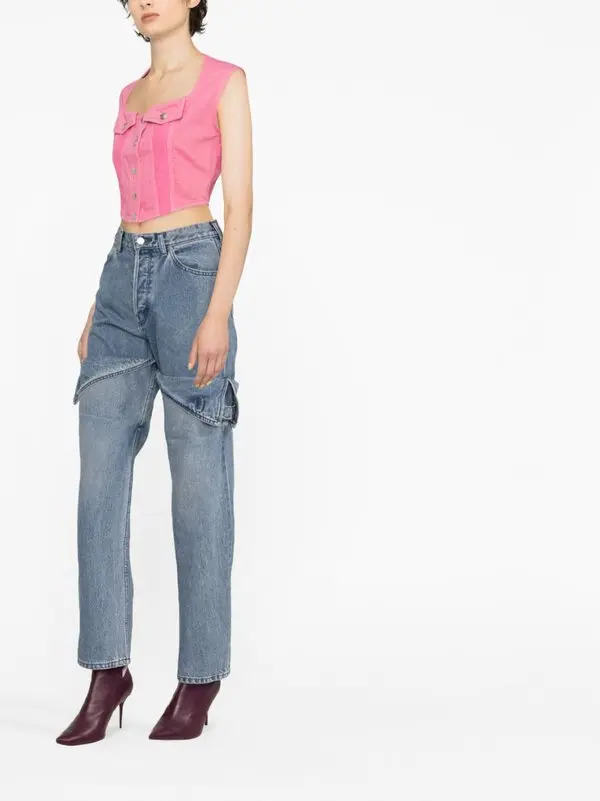 AMBUSH Cropped Denim Top