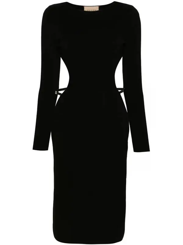 Gucci Crystal G Cut-out Dress