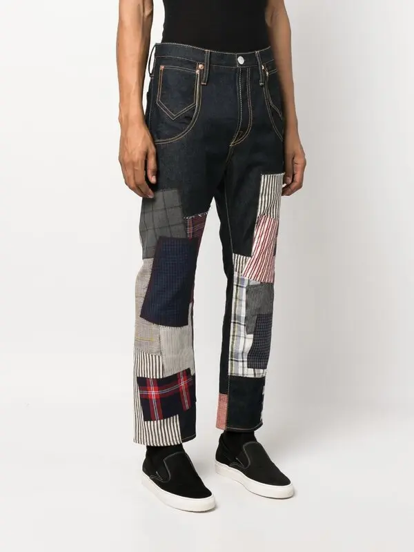 Junya Watanabe Patchwork Straight-eg Denim Jeans