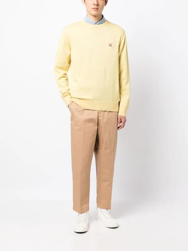 Maison Kitsuné Tailored Straight-leg Trousers - Brown