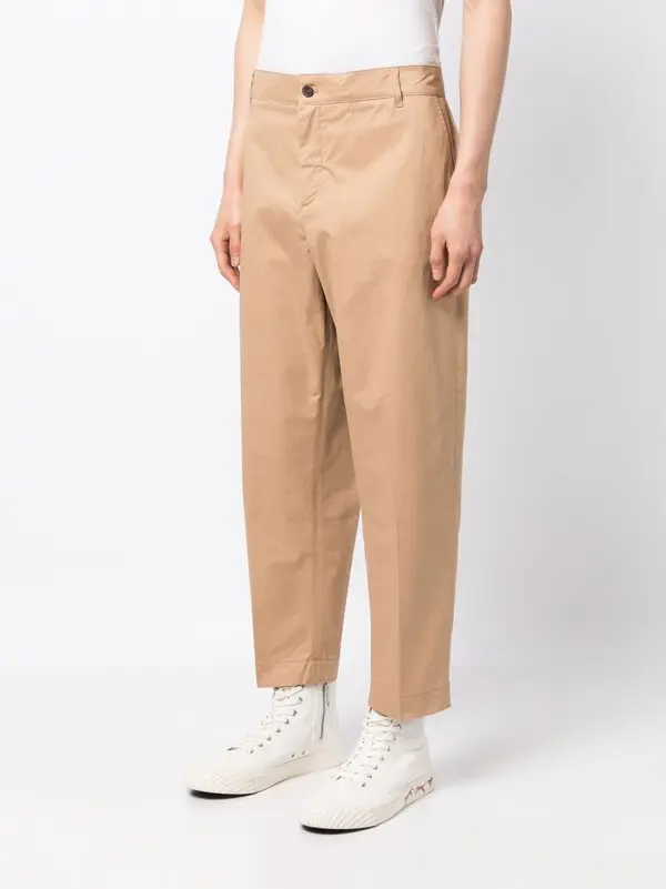 Maison Kitsuné Tailored Straight-leg Trousers - Brown