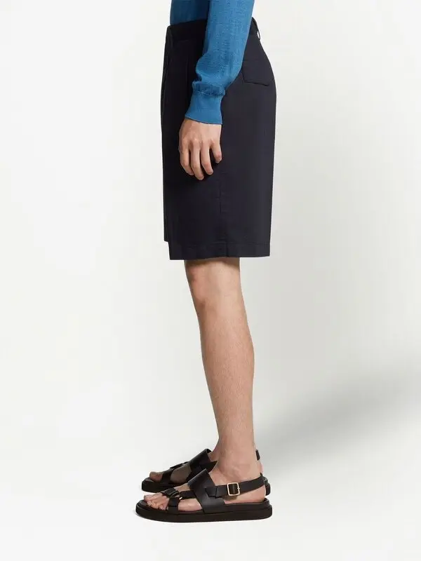 Zegna Cotton-linen Chino Shorts