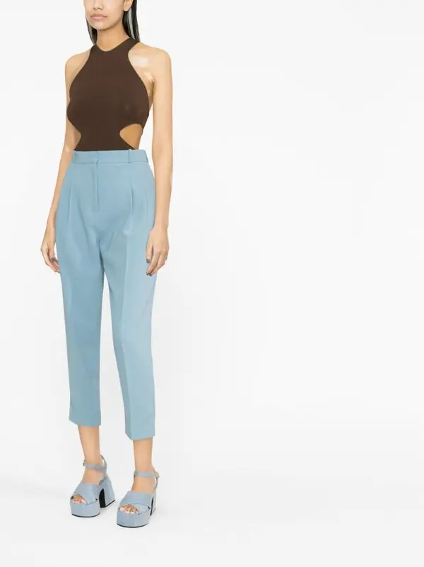 Elisabetta Franchi Cropped Tailored Trousers
