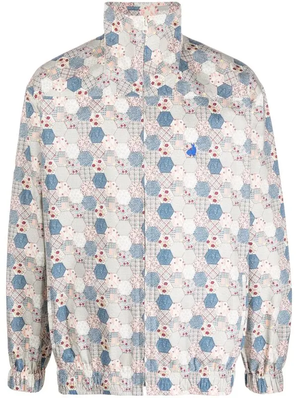 CHLOE NARDIN Geometric-pattern Lightweight Jacket