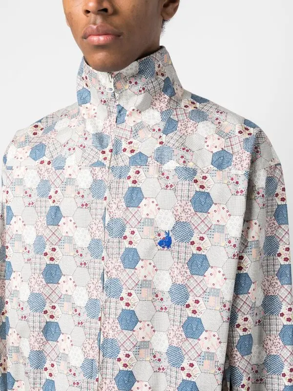 CHLOE NARDIN Geometric-pattern Lightweight Jacket