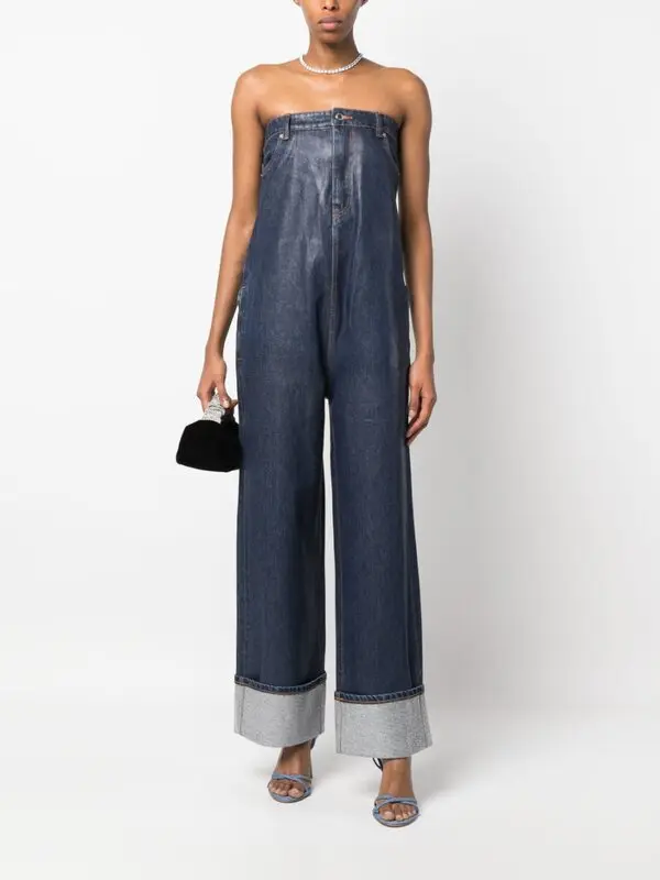 Alexander Wang Strapless Denim Jumpsuit