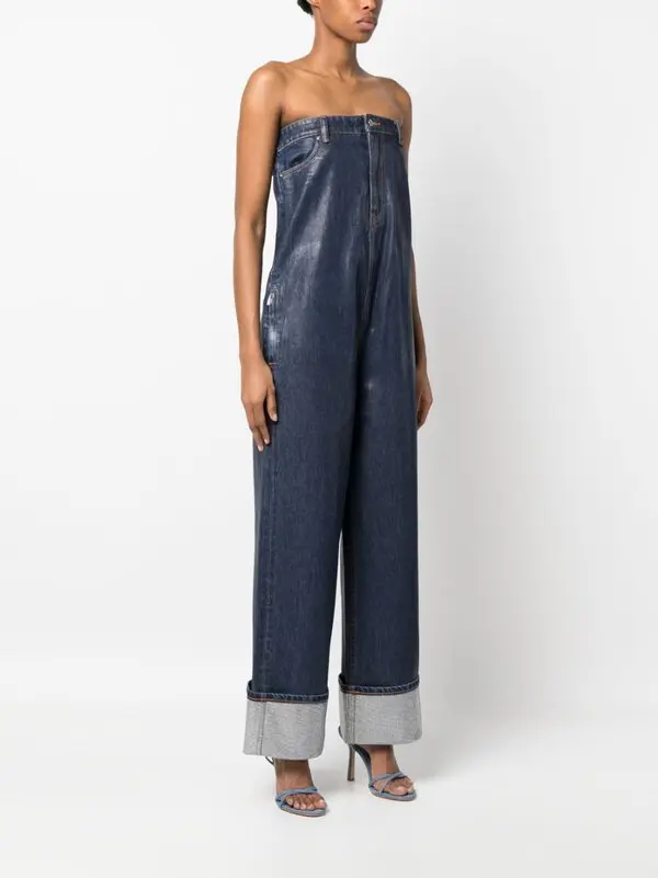 Alexander Wang Strapless Denim Jumpsuit