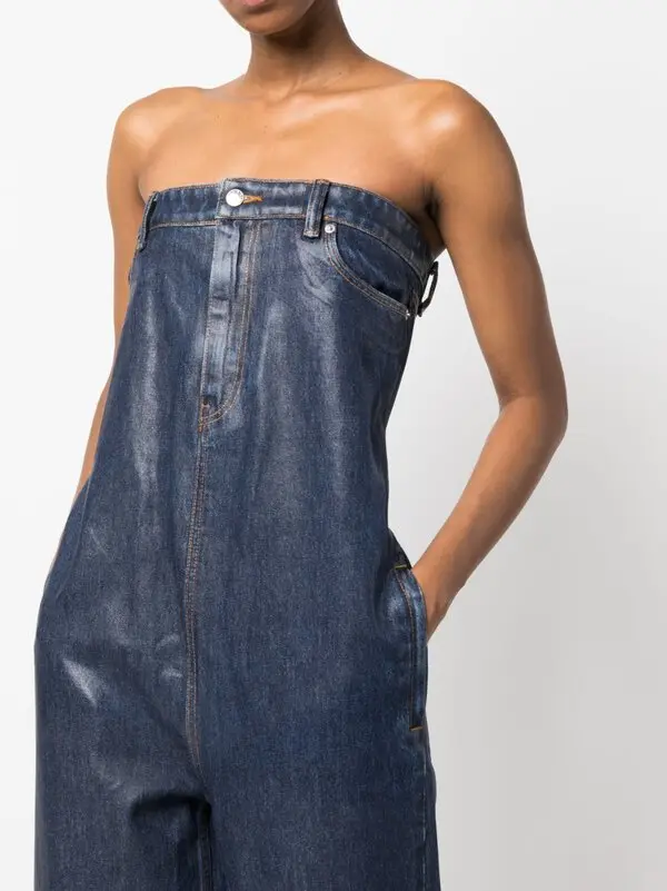 Alexander Wang Strapless Denim Jumpsuit