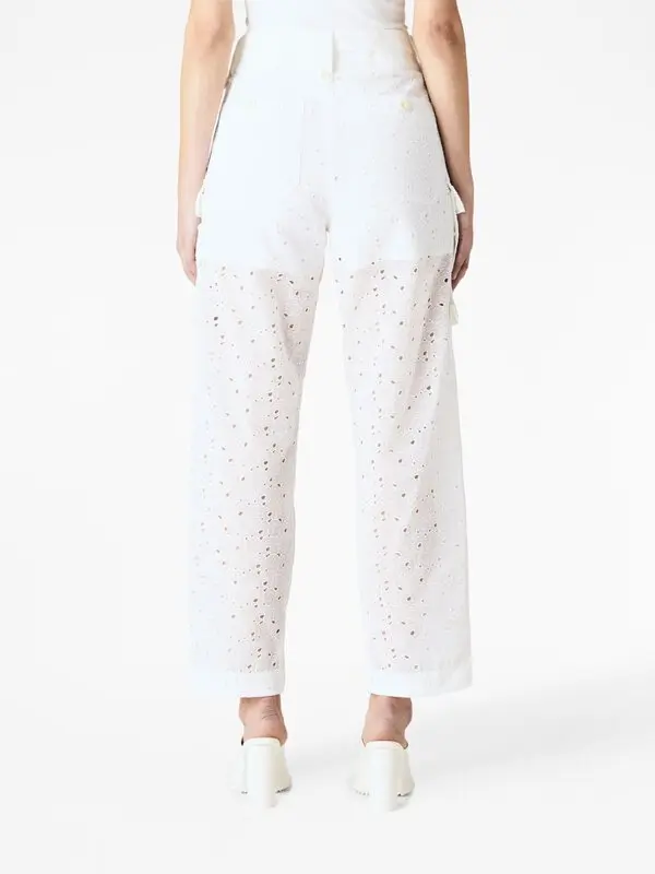 Sacai Logo-embroidery Trousers