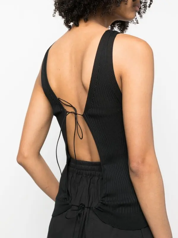 Cecilie Bahnsen Tie-fastening Sleeveless Dress