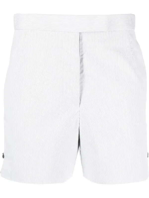 Thom Browne Striped Tailored Shorts - Grey