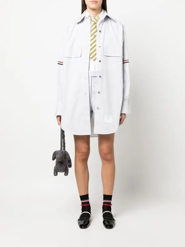 Thom Browne Striped Tailored Shorts - Grey
