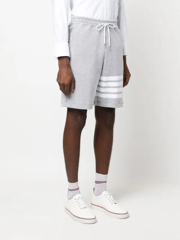 Thom Browne 4-bar Stripe Seersucker Shorts