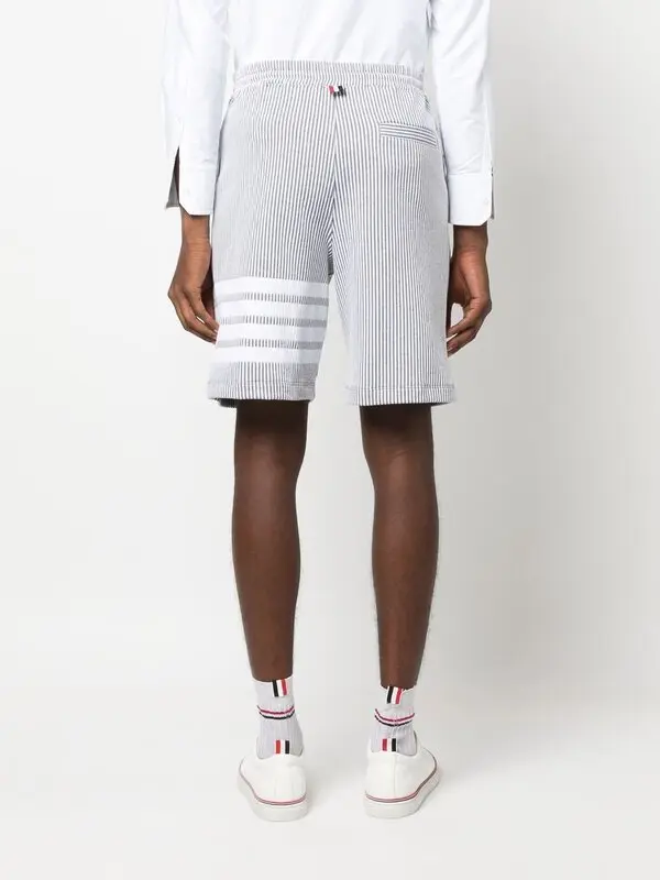Thom Browne 4-bar Stripe Seersucker Shorts