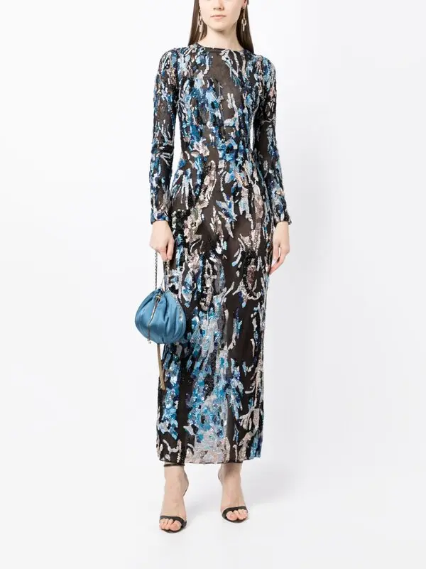 SAIID KOBEISY Bead Embellishment Tulle Dress