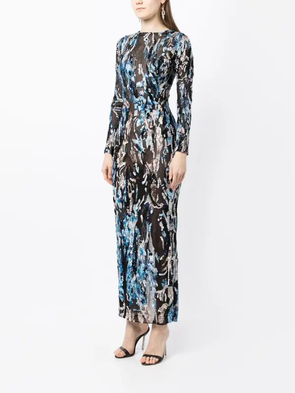 SAIID KOBEISY Bead Embellishment Tulle Dress