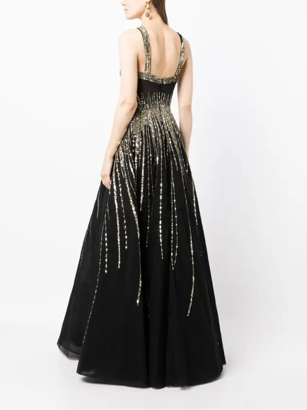 SAIID KOBEISY Sequin-embellished Gown