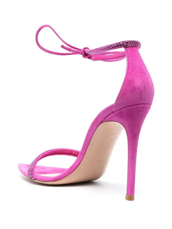 GIANVITO ROSSI Montecarlo 115mm Crystal-embellished Sandals - Pink