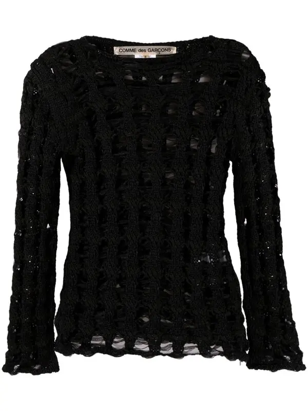 Comme Des Garçons Open-knit Jumper