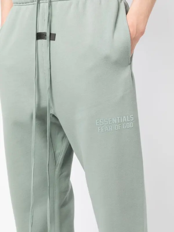 Fear Of God Drawstring Cotton Track Pants - Green