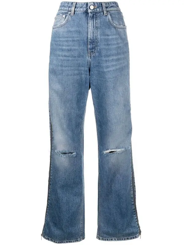 Stella McCartney Zip-detail Straight-leg Jeans