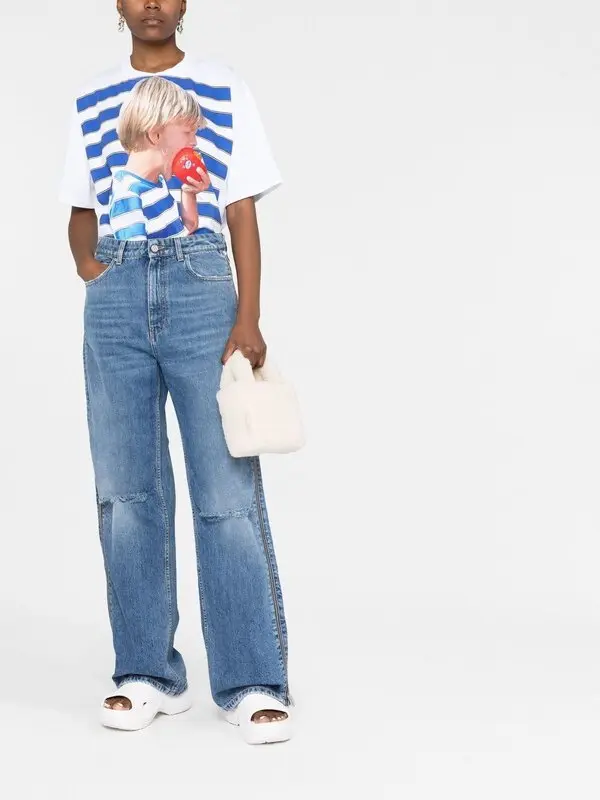Stella McCartney Zip-detail Straight-leg Jeans