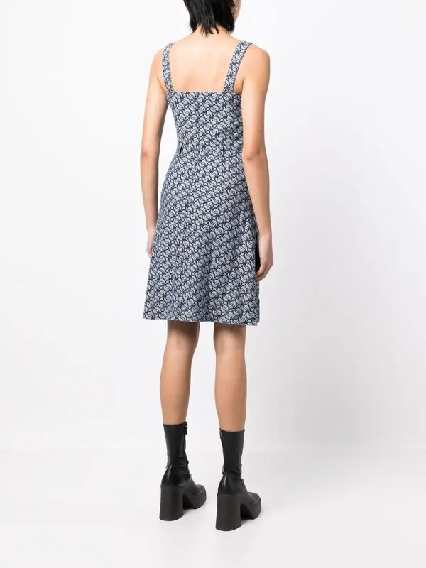 Stella McCartney Jacquard-logo Denim Dress