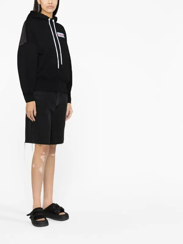 Palm Angels Graphic-print Hoodie - Black