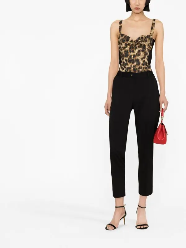 Dolce & Gabbana Cropped Straight-leg Trousers - Black