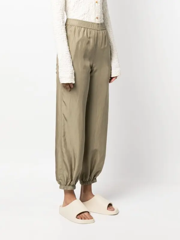 SEMICOUTURE Elasticated-waist Cropped Trousers