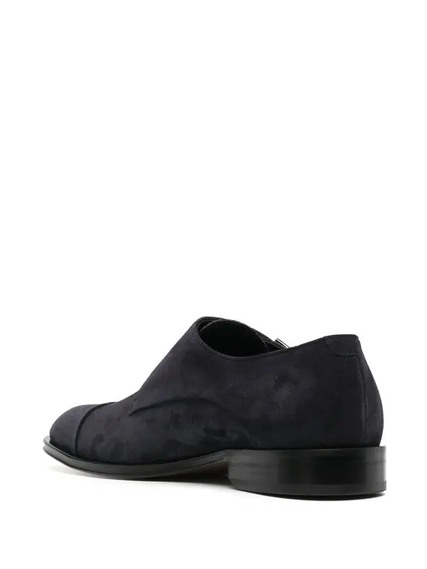 BOSS Double-buckle Suede Shoes