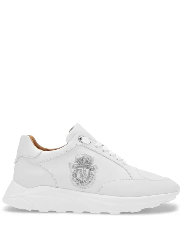 BILLIONAIRE Embroidered Logo Low-top Sneakers - Black