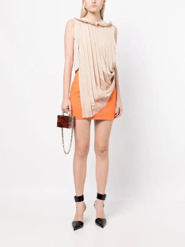 Maticevski Asymmetric Pleated Top
