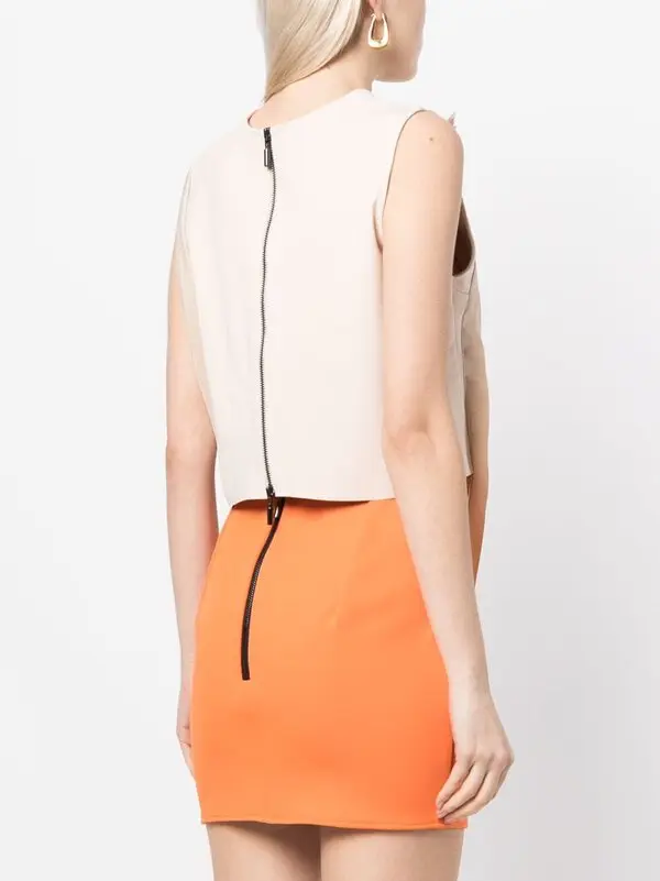 Maticevski Asymmetric Pleated Top