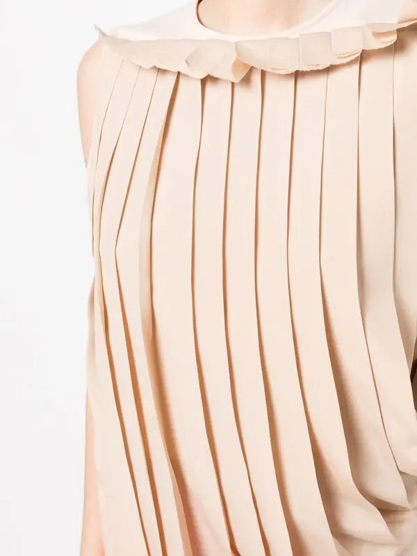 Maticevski Asymmetric Pleated Top