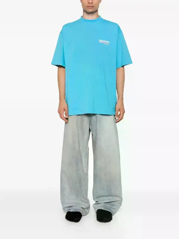 Balenciaga Political Campaign T-shirt - Blue