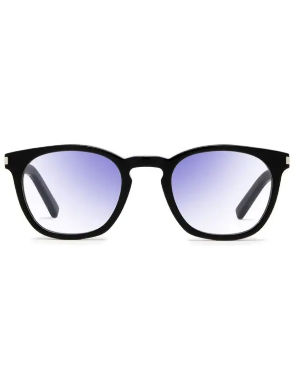 Saint Laurent Rounded Square-frame Glasses - Black