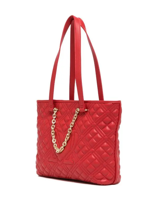 Moschino Chain-link Faux-leather Tote