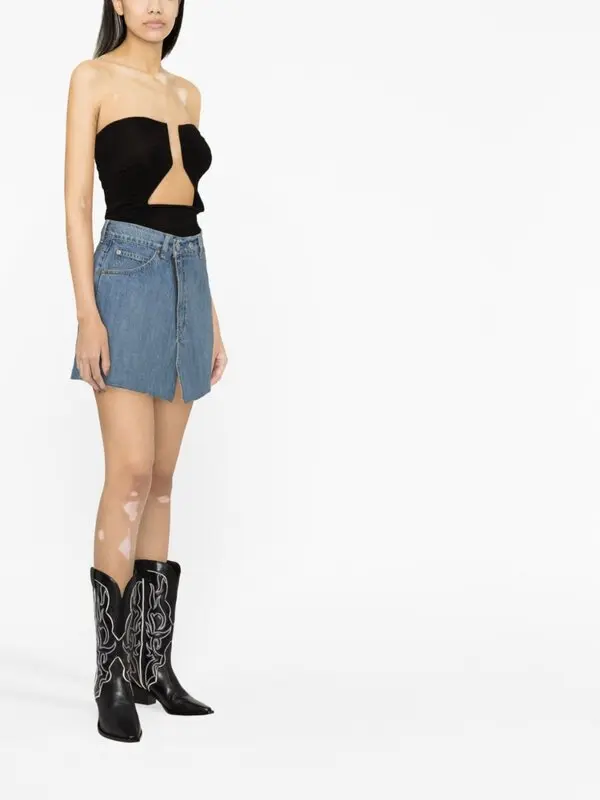 Our Legacy Medium-wash Denim Skirt - Blue