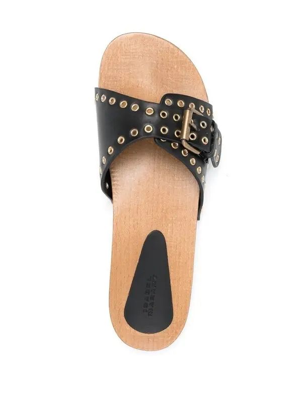 Isabel Marant Jaso Buckled Clogs