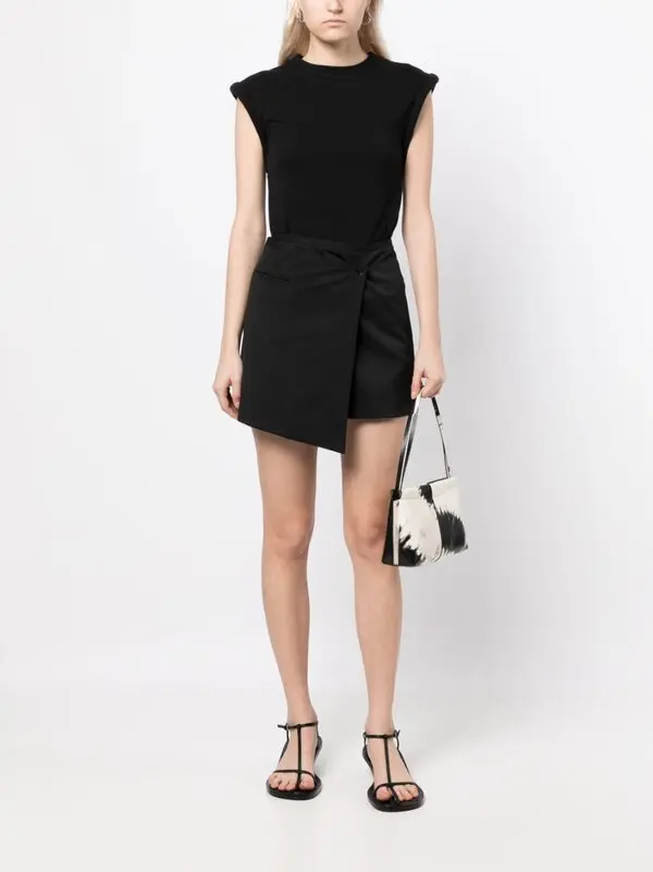 GOODIOUS Asymmetric Mini Skirt
