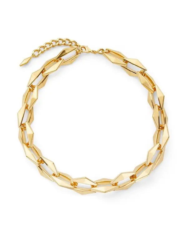 JIMMY CHOO Diamond Chain-link Necklace - Gold