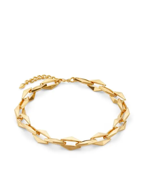 JIMMY CHOO Diamond Chain-link Necklace - Gold