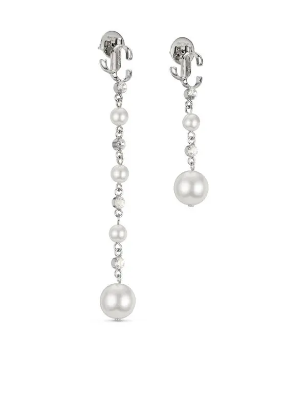 JIMMY CHOO Pearl-detail Drop Earrings