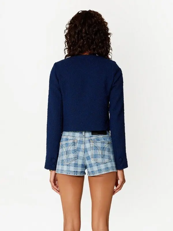 AMI Paris Textured Cropped Jacket