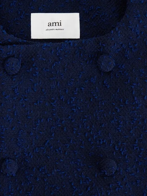 AMI Paris Textured Cropped Jacket
