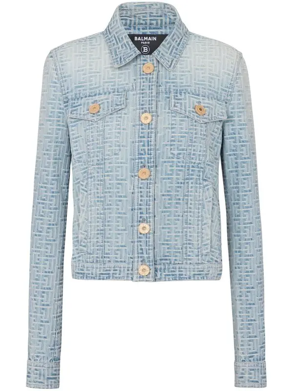 Balmain Denim Tweed Jacket