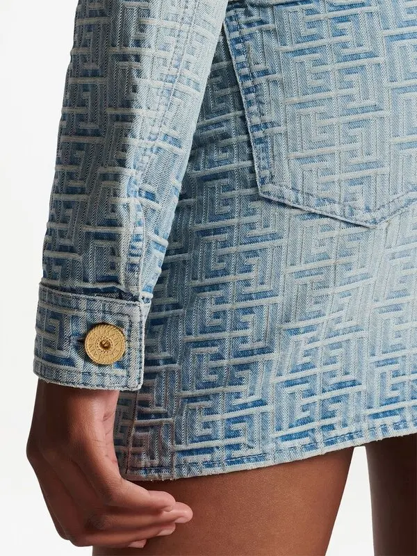 Balmain Denim Tweed Jacket