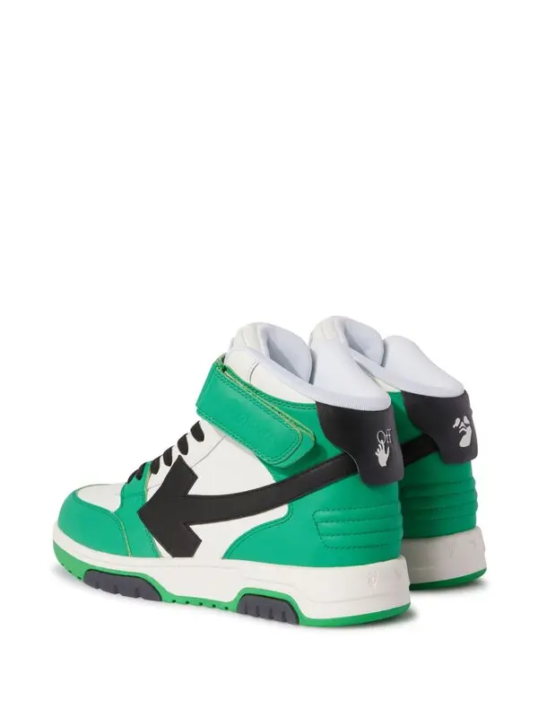 Off-White Out Of Office High-top Sneakers - Green