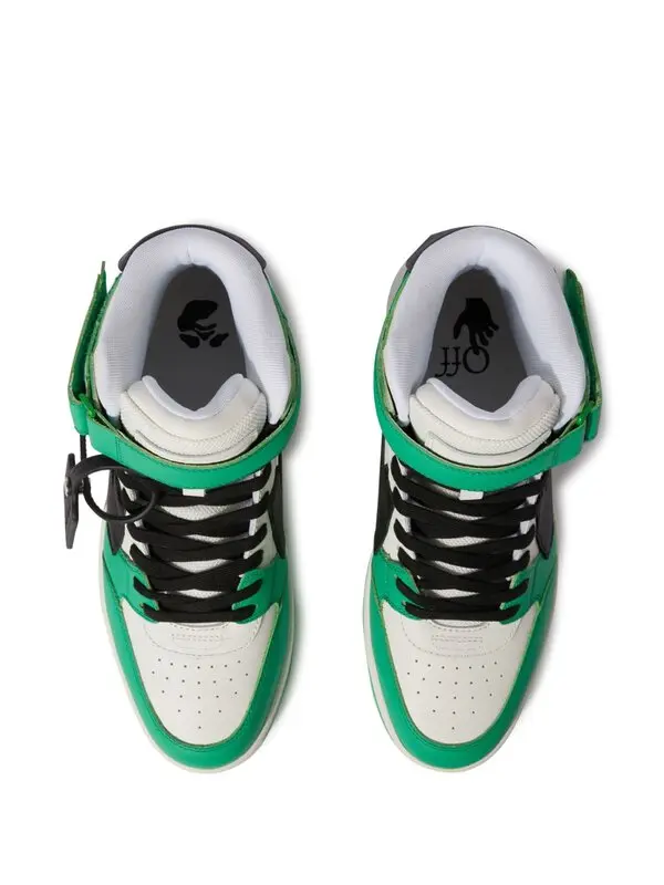 Off-White Out Of Office High-top Sneakers - Green
